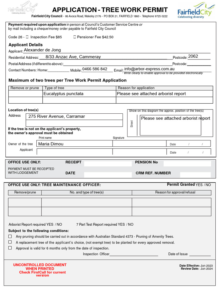 275 River Ave Carramar Qmf-Os-080-Application-Tree-Work-Permit-Updated ...