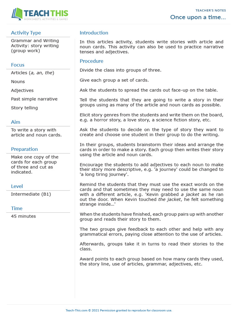 Once Upon A Time | PDF | Noun | Morphology