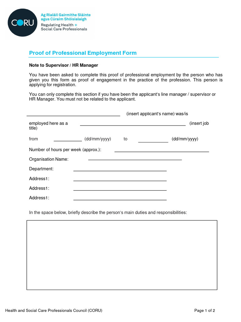 proof-of-professional-employment-form | PDF