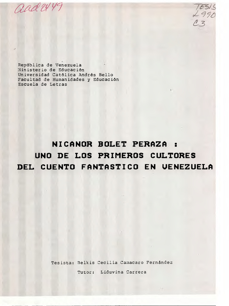 Nicanor Bolet Peraza | PDF