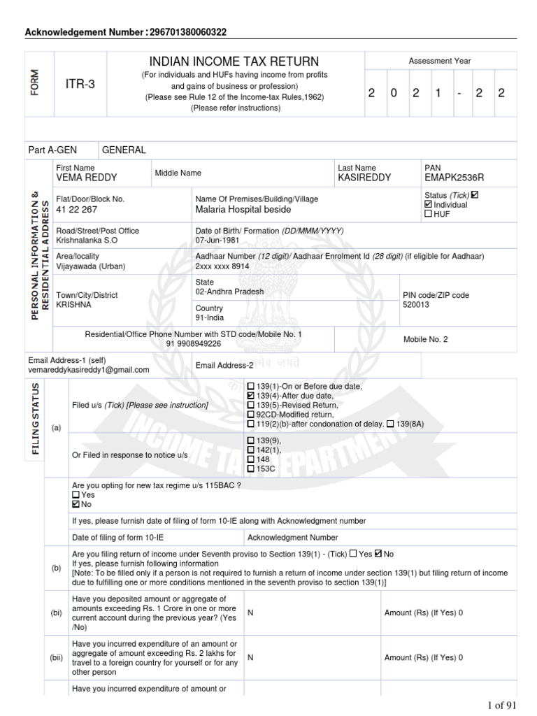 Form 20-21 | Download Free PDF | Taxes | Expense
