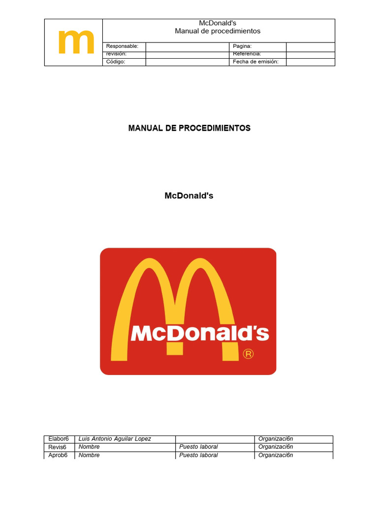 proceso mc donald | PDF | Mc Donald's