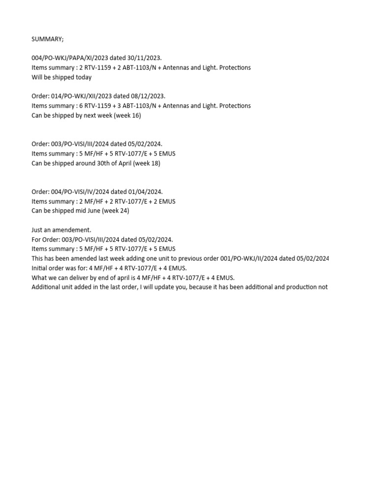 Elman Delivery | PDF