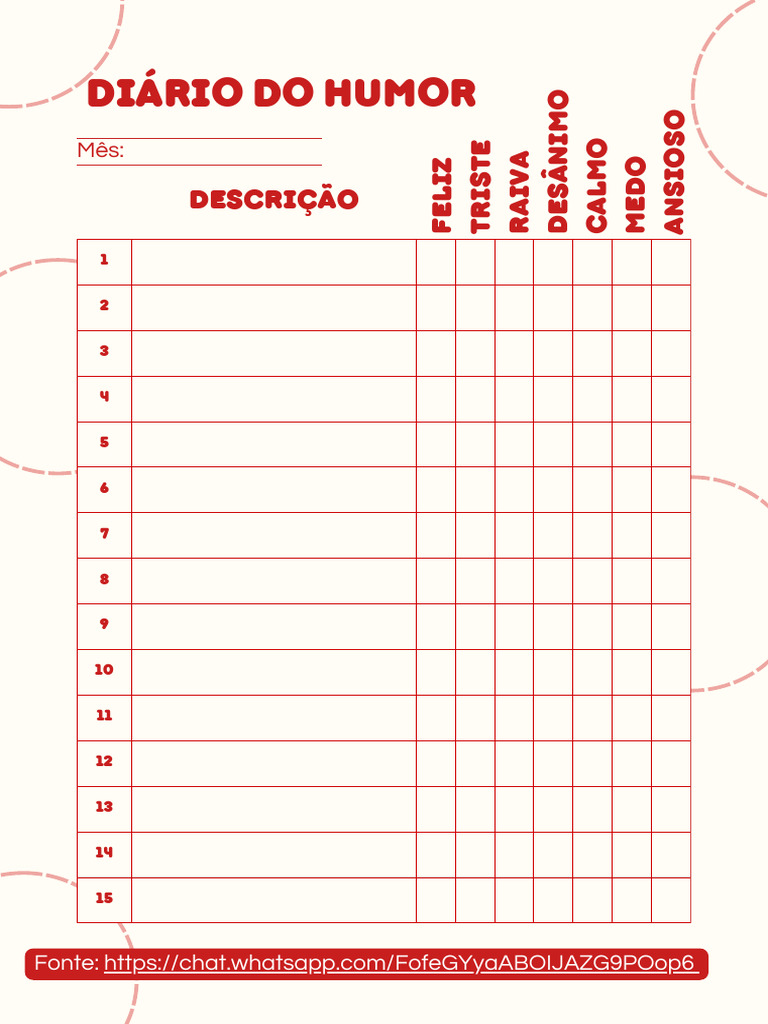 Diario Humor para Transtornos de Humor | PDF