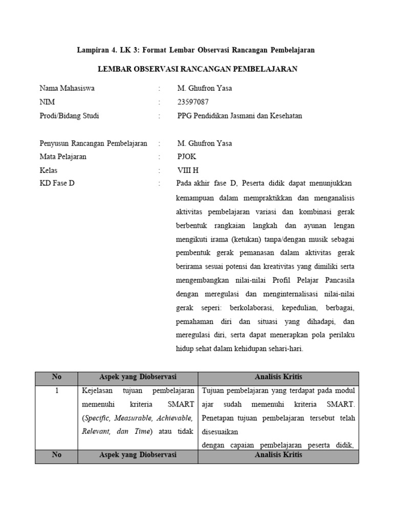 T.4 01.05.6-B4-8 Unggah LK 3 - Lembar Observasi Rancangan Dan Perangkat Pembelajaran - Siklus 2 ...