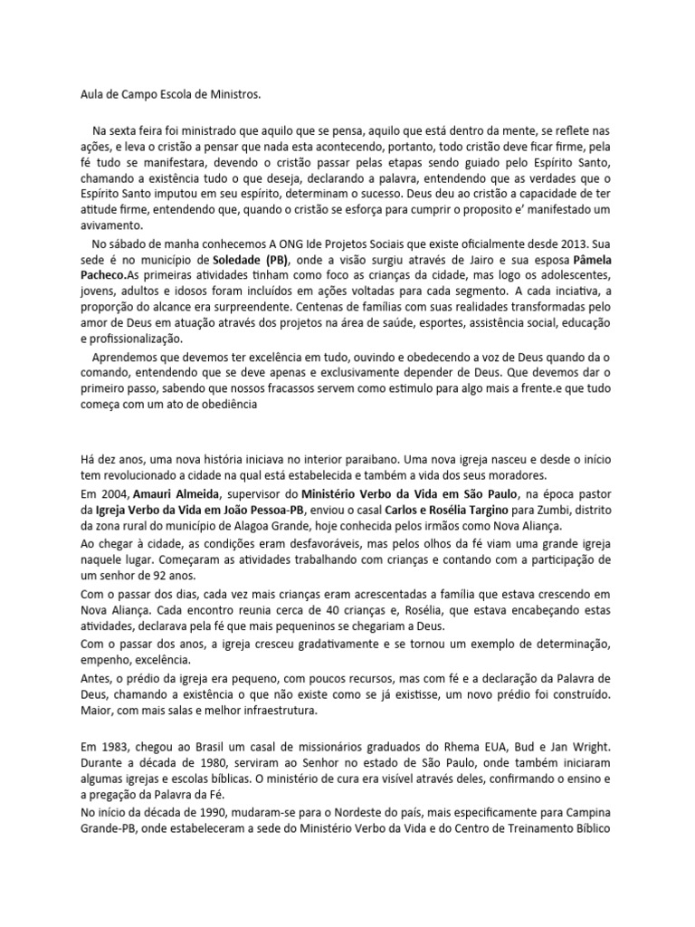 A ONG Ide Projetos Sociais Existe Oficialmente Desde 2013 | PDF ...