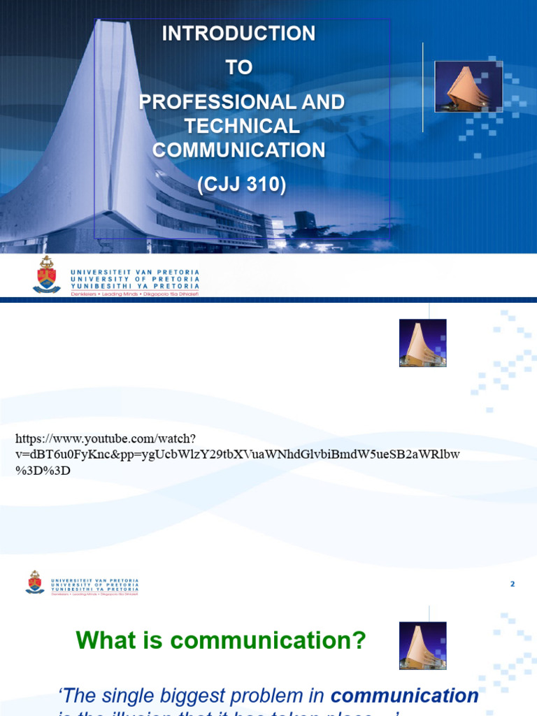 CJJ310 - 2024 - Lecture - 2 - The Comminication Triangle | PDF ...