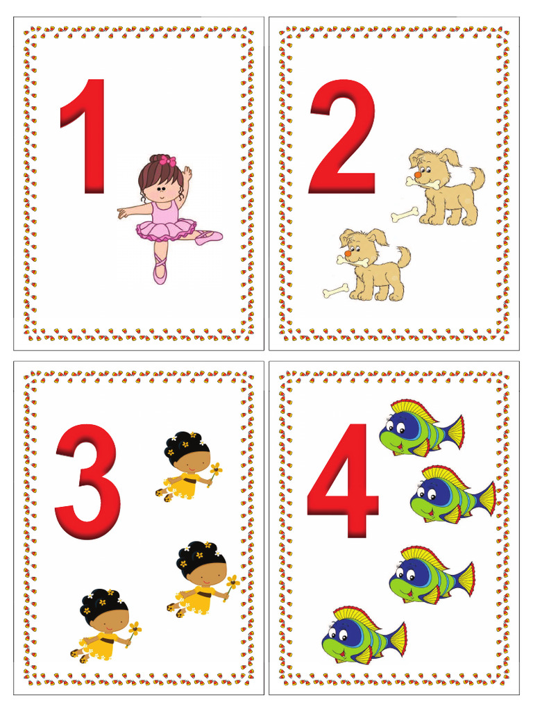 Flashcards Numeros 1 A 10 | PDF