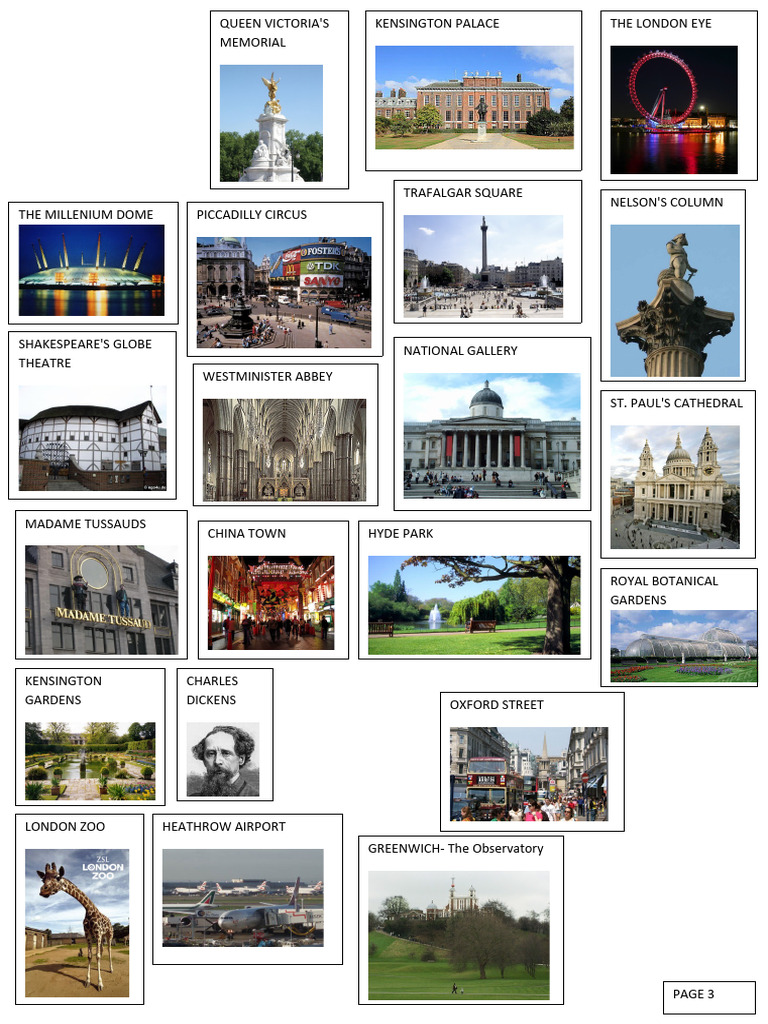 London Sights Activities Teacher Switcher | PDF | London