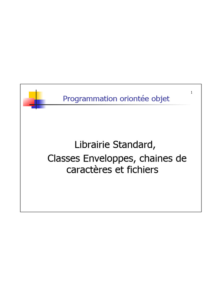 Programmation Orientée Objet en Java | PDF | Java (Langage de ...