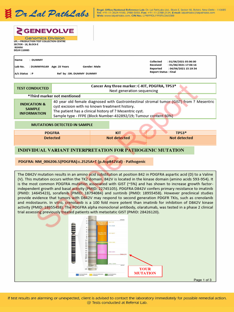 Individual Variant Interpretation For Pathogenic Mutation | PDF | Biology | Clinical Medicine