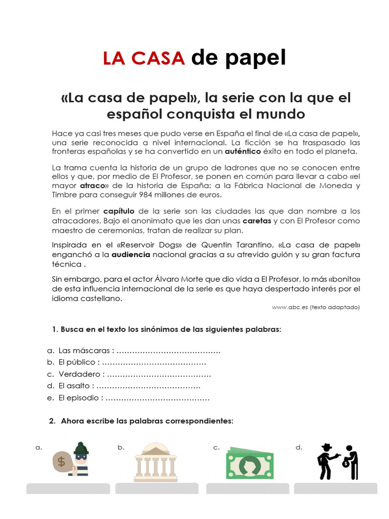 Éxito Global de La Casa de Papel | PDF