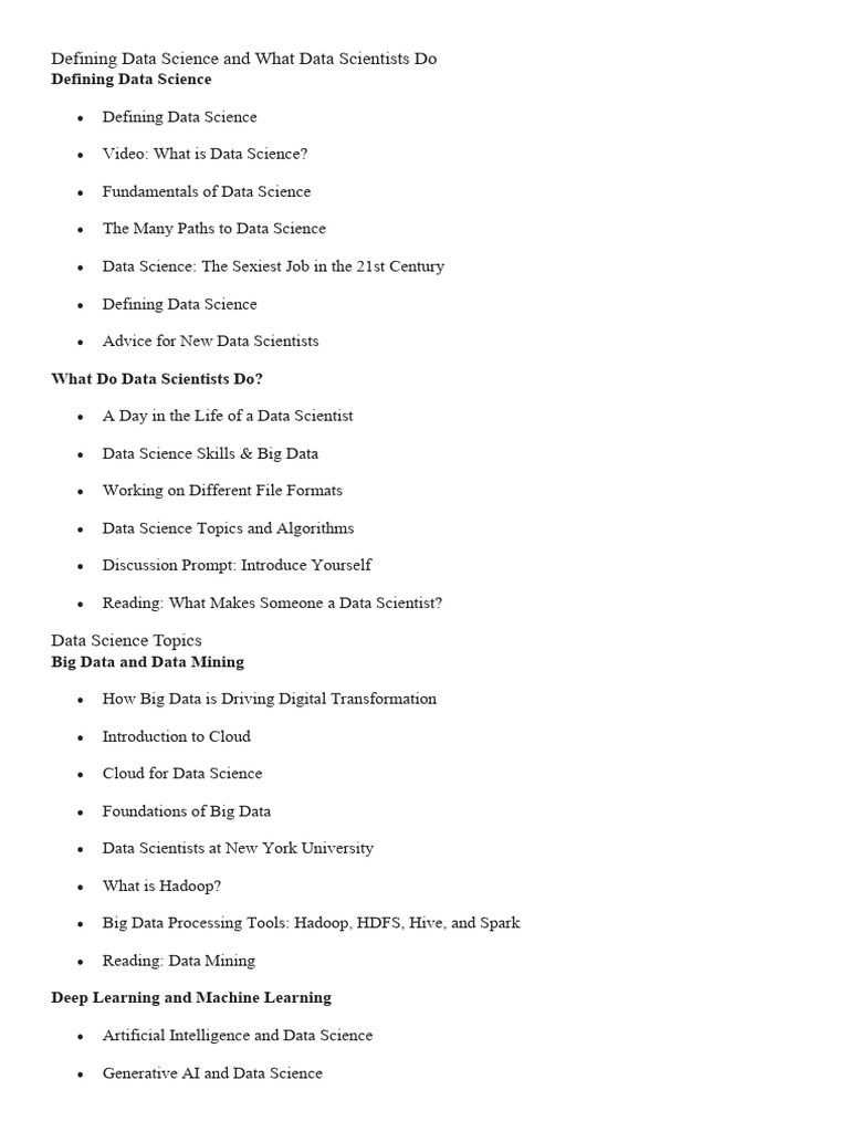 Data Scince | PDF | Cloud Computing | Data Science