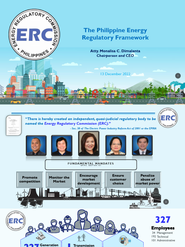 Philippine Energy Regulatory Framework | PDF | Economies | Electric Power