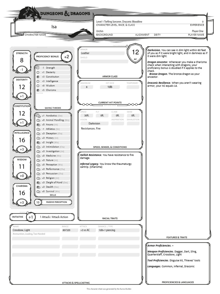 Character Level, Race, & Class Experience: Dexterity Strength | PDF ...