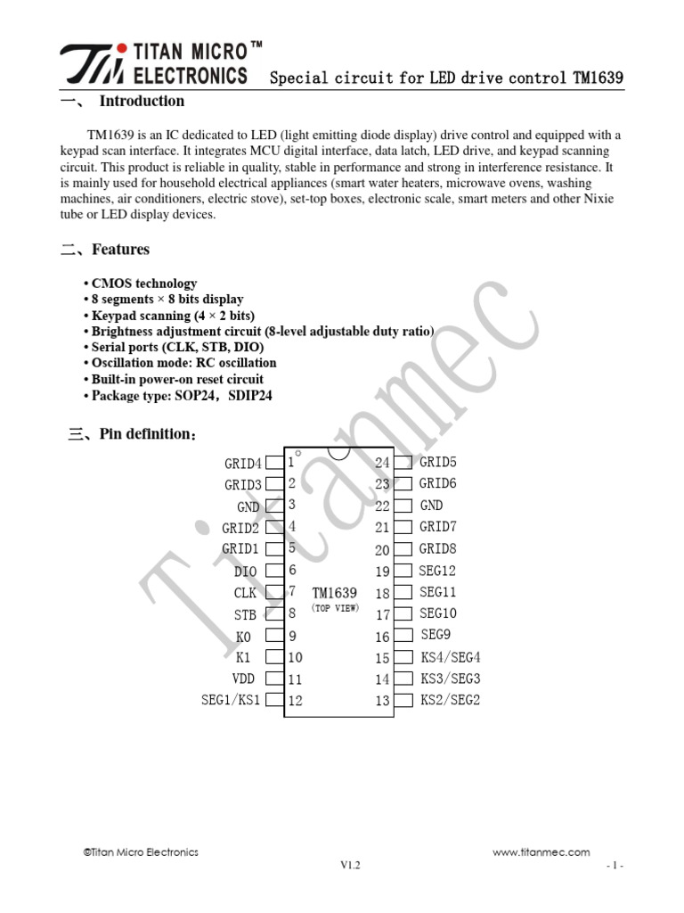 TM1639 | PDF | Computer Science | Computer Engineering