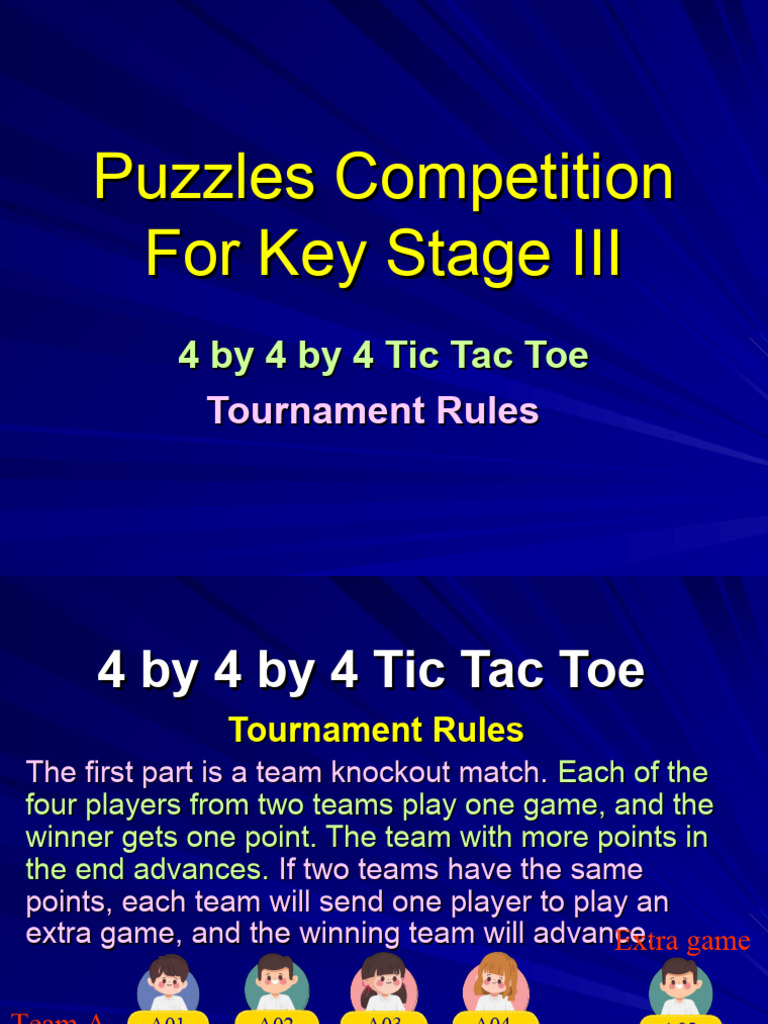 4x4 Tic Tac Toe Tournament Rules | PDF | Sports