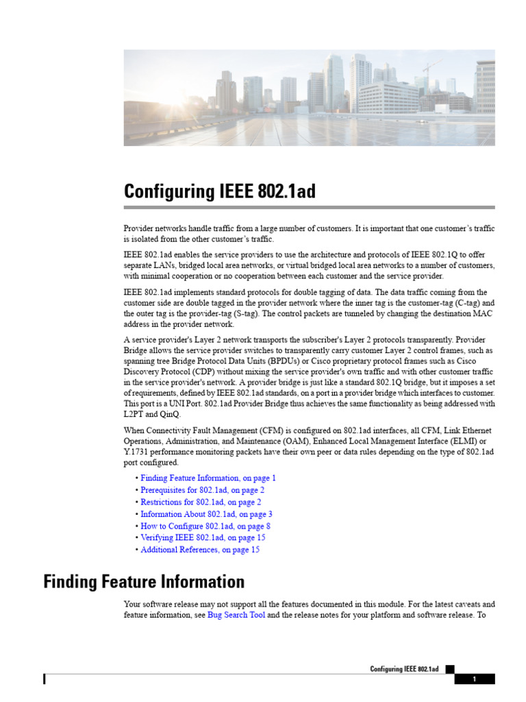 Configuring IEEE 802.1ad Standards | PDF | Computer Network | Internet ...