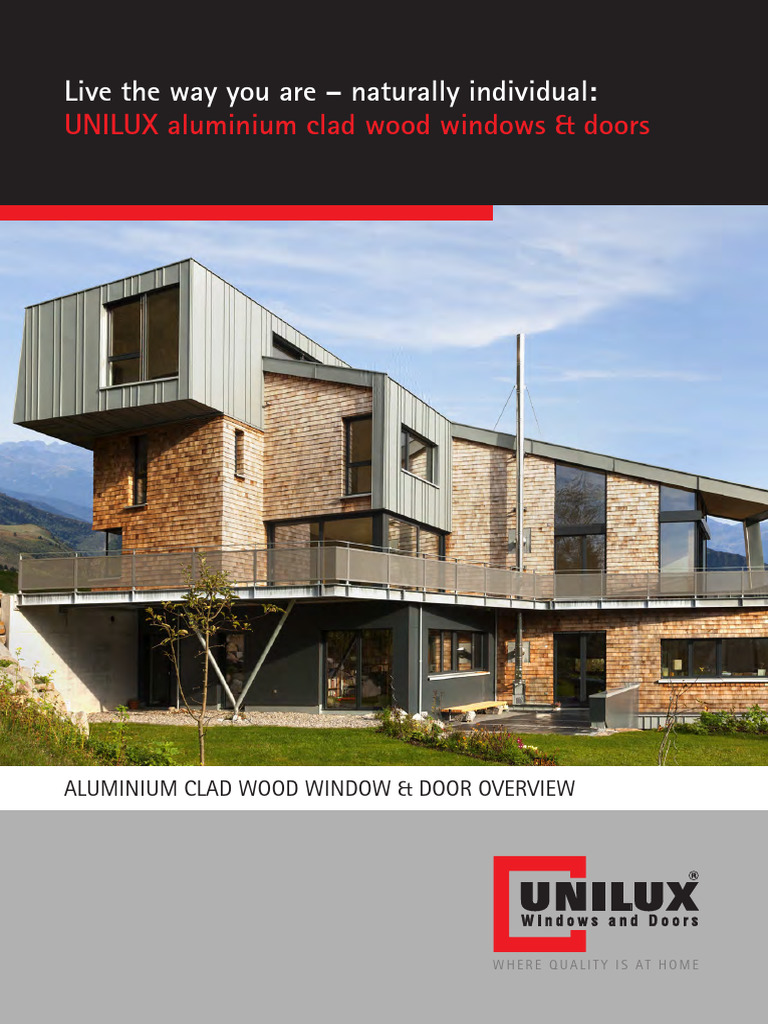 Windows - Unilux Aluminium Clad Wood Catalog | PDF | Window | Building ...