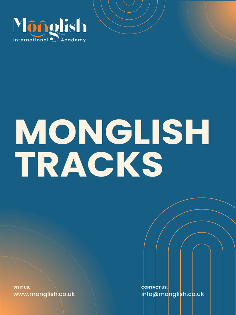 Monglish Kids Tracks | PDF | Reading (Process) | Learning Methods