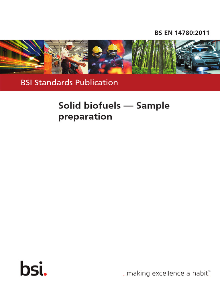 BS en 14780-2011 | PDF | Mill (Grinding) | Particle Size Distribution