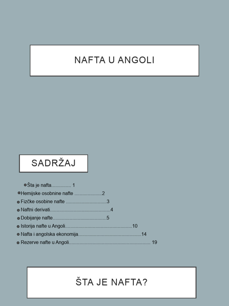 Nafta U Angoli | PDF