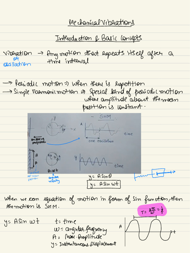 Vibration Notes | Download Free PDF | Oscillation | Quantity