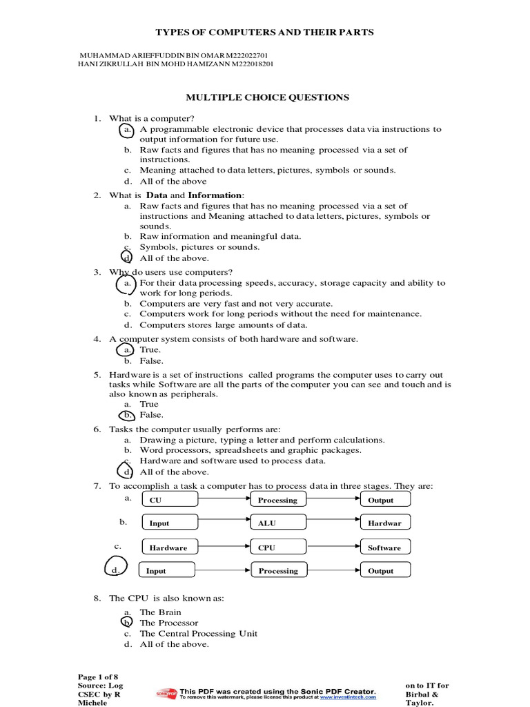 Computer | PDF | Central Processing Unit | Personal Computers