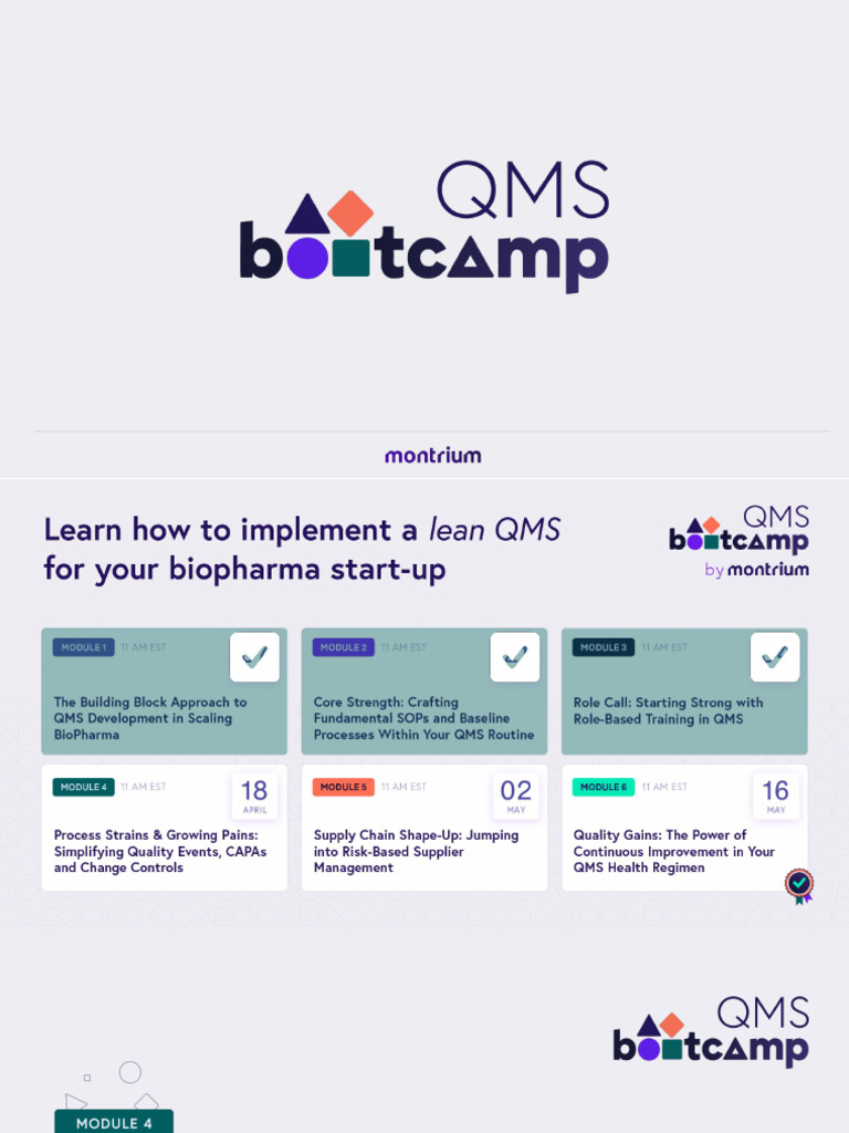 Organization Images HBdfLDKOTUSeaYFVB0qn QMS Bootcamp Module 4 Process Strains and Growing Pains ...