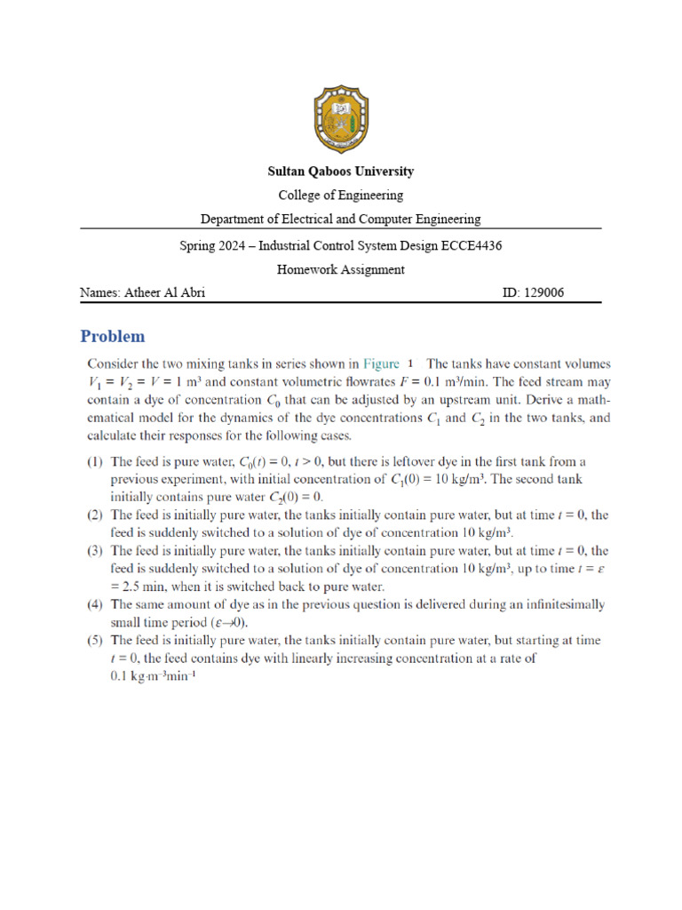 Homework Assignment | Download Free PDF | Applied Mathematics | Physics