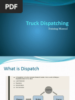 Dispatch Training Manual-1 | PDF | Cargo | Truck
