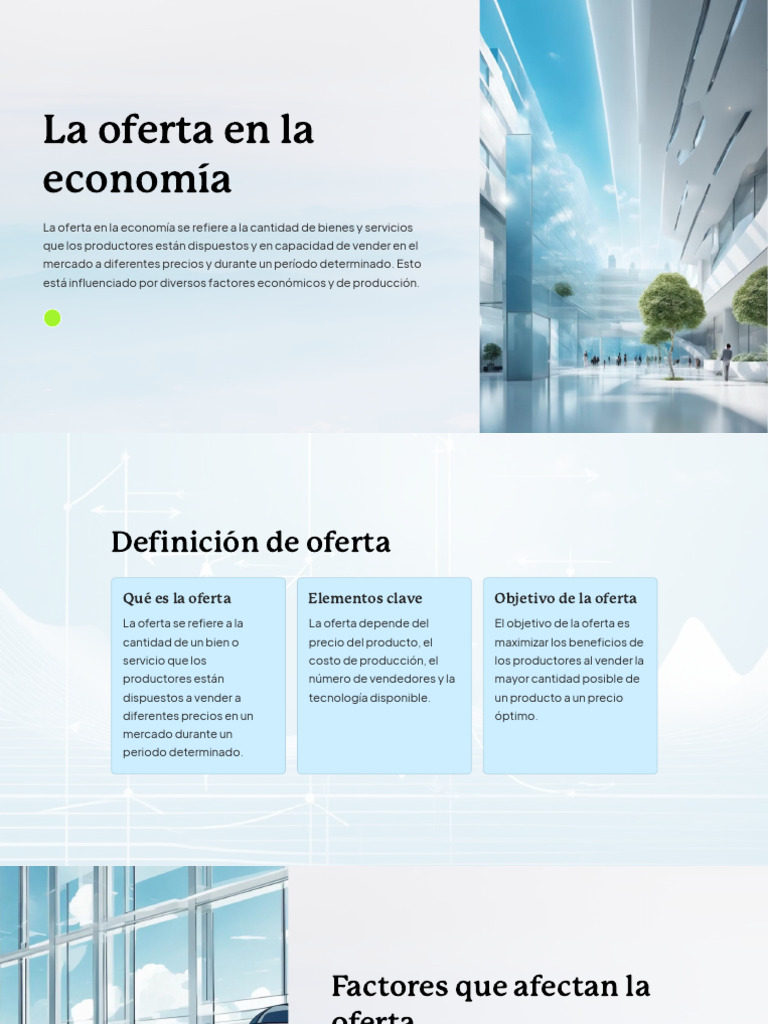 Conceptos Clave de la Oferta Económica | PDF | Oferta (economía ...