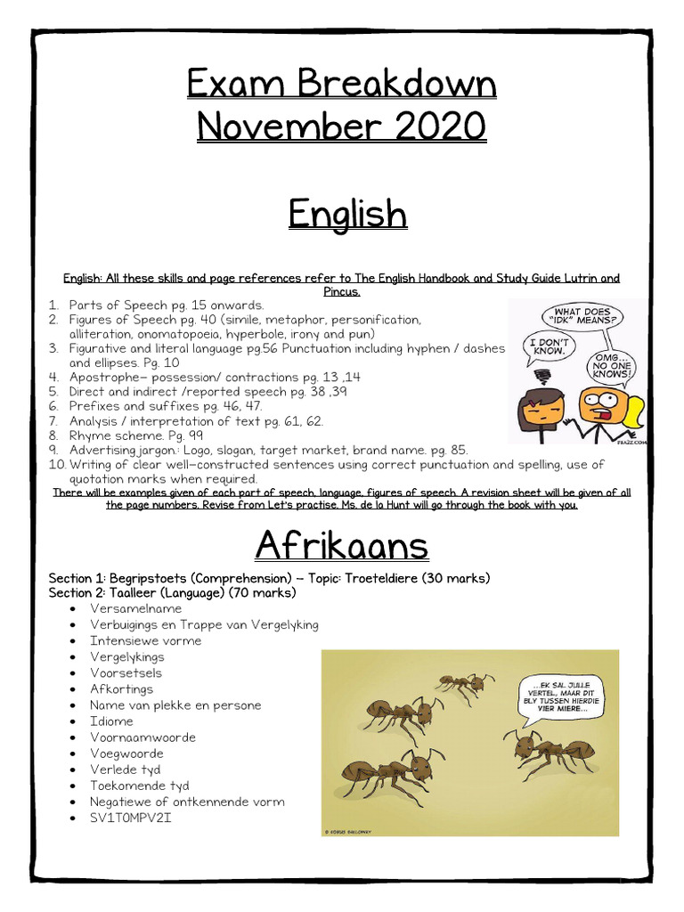 Exam Breakdown | PDF | Area | Plants
