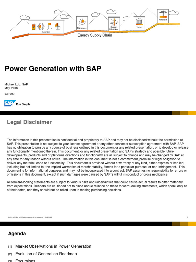 SAP POWER Plant Presentation PDF | PDF | Enterprise Resource Planning ...