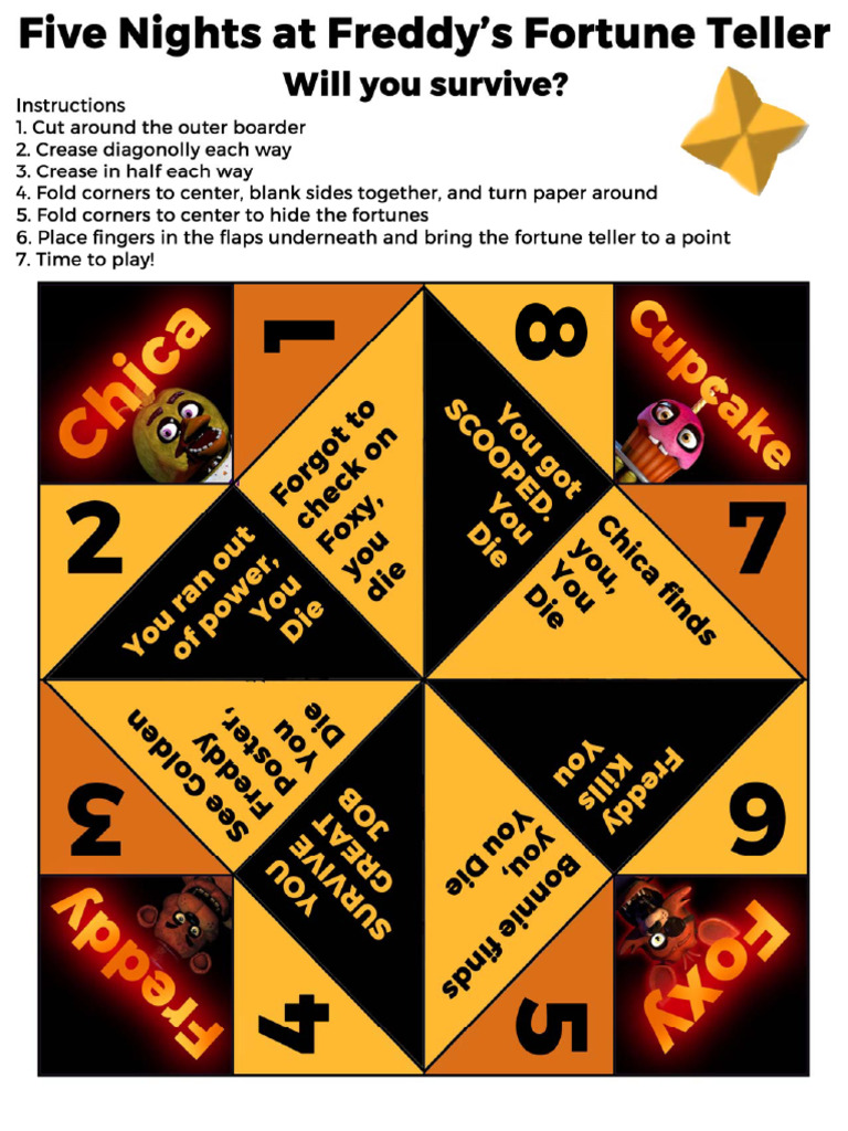 FNAF-Fortune-Teller-SKGaleana (1) | PDF