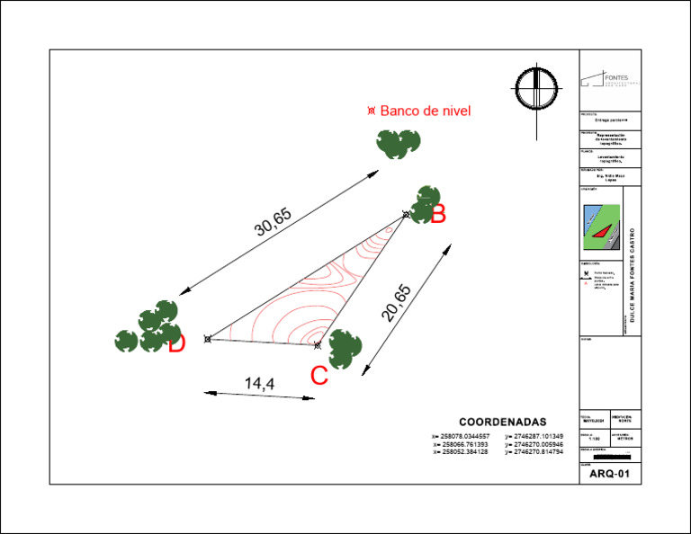 Practica 2 Topografía Dibujo | Descargar gratis PDF | Ciencias de la Tierra | Tecnología geográfica