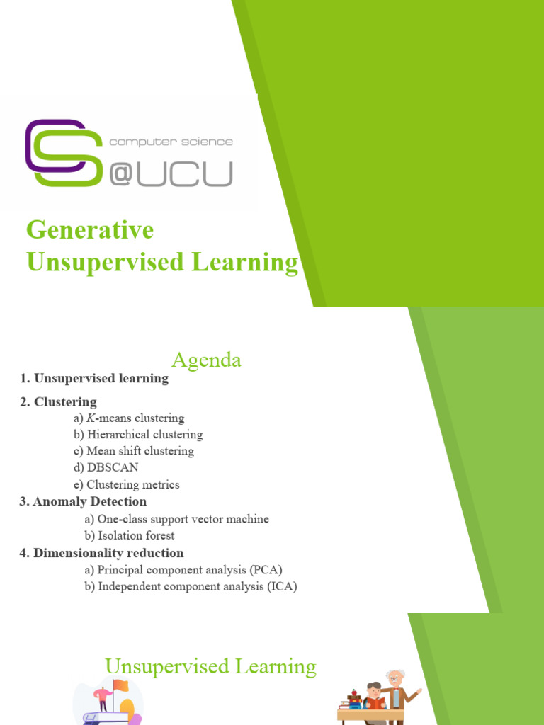 Lecture 13 - Unsupervised Learning, PCA ICA | PDF | Cluster Analysis | Principal Component Analysis