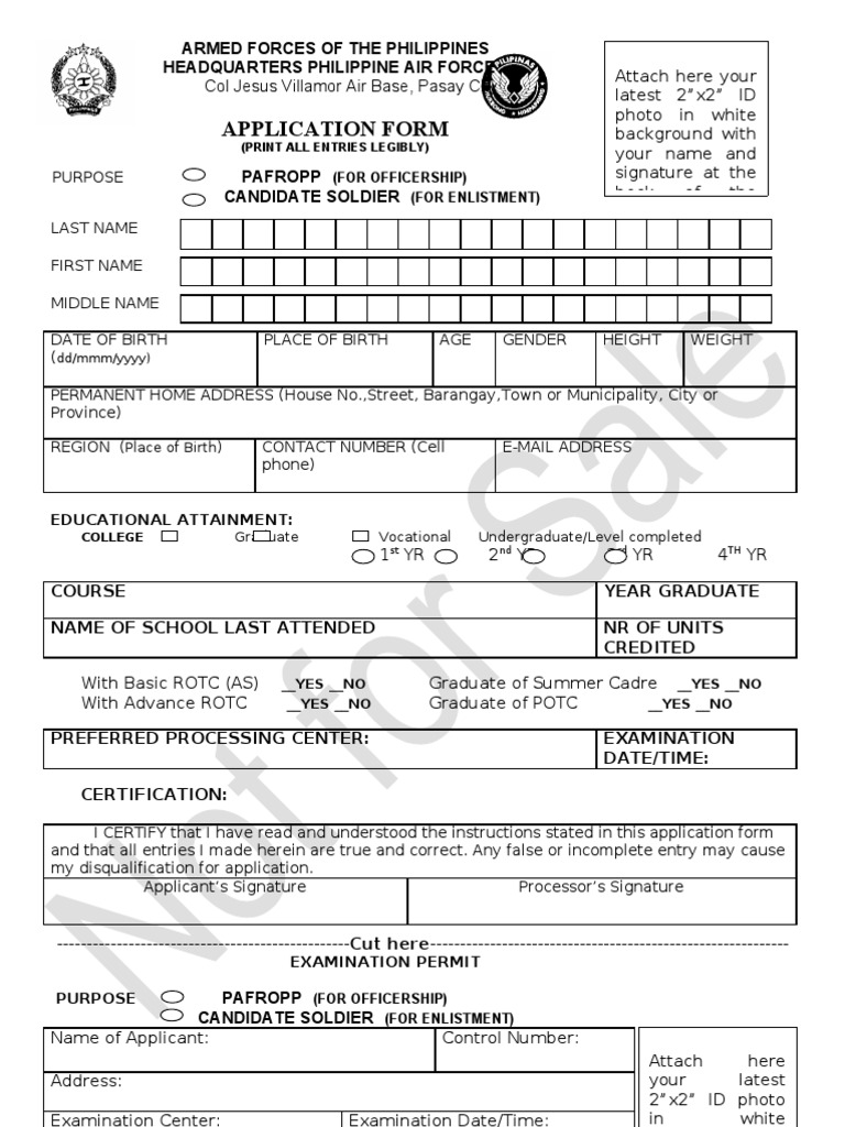 PAFROPP and CS Application Form 2011 | PDF | Government | Further Education
