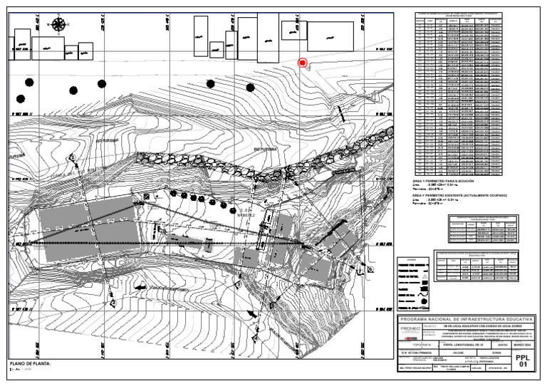 PLANO PERFIL LONGITUDINAL DE LA I.E-Plano-PPL01 | PDF