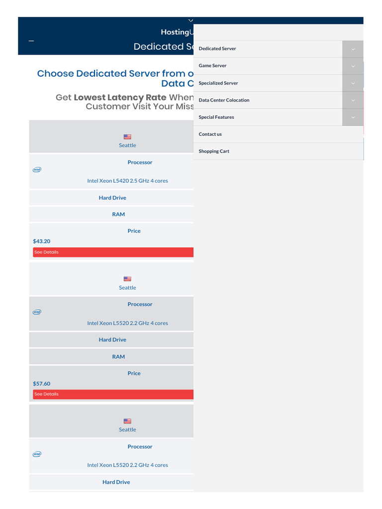 Choose Dedicated Server From Our Best Dedicated Server in USA Data Center | PDF | Solid State ...
