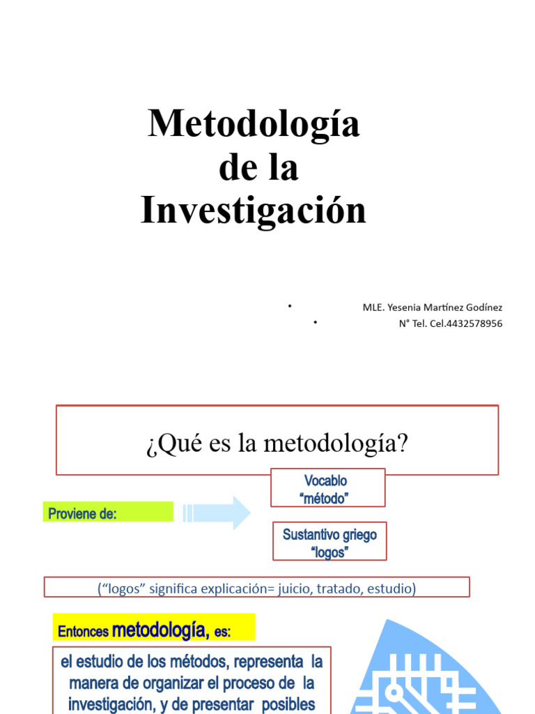 metodologia- proyecto inv. | PDF | Conocimiento | Método científico