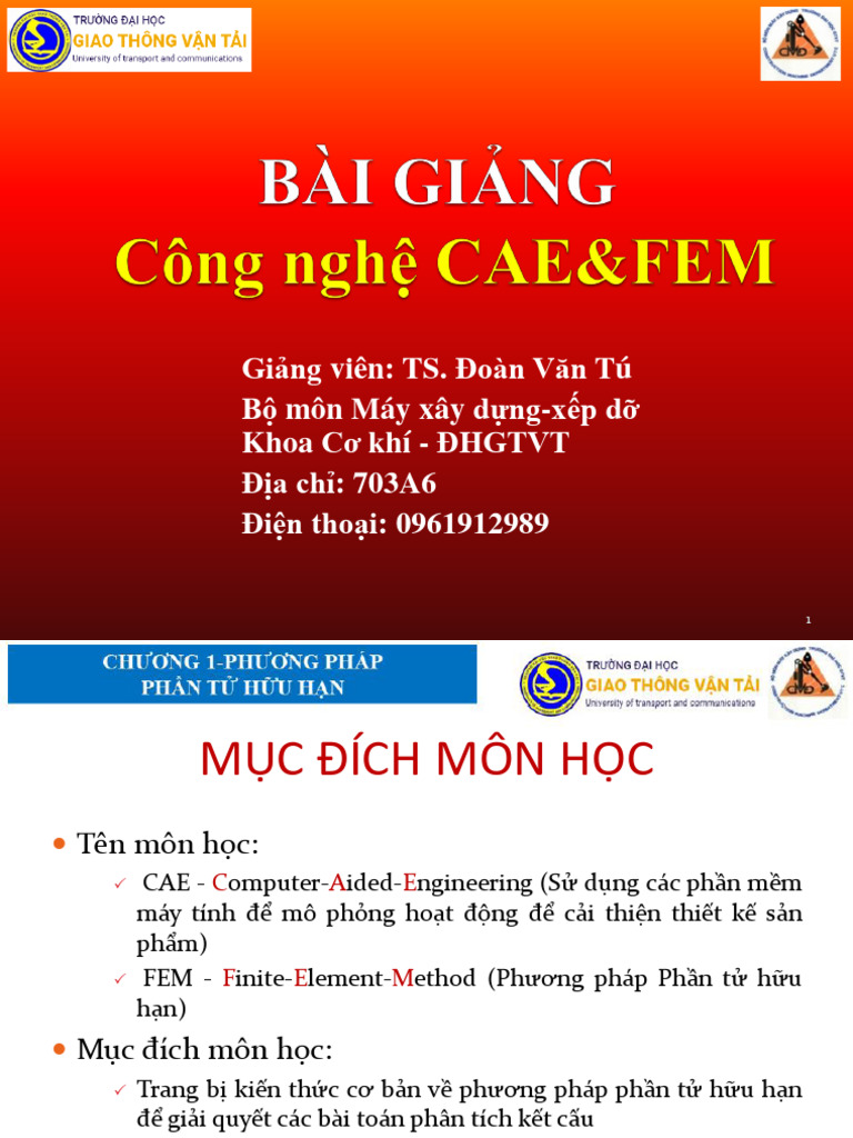 CAE FEM Lecture Chapter 1 | PDF