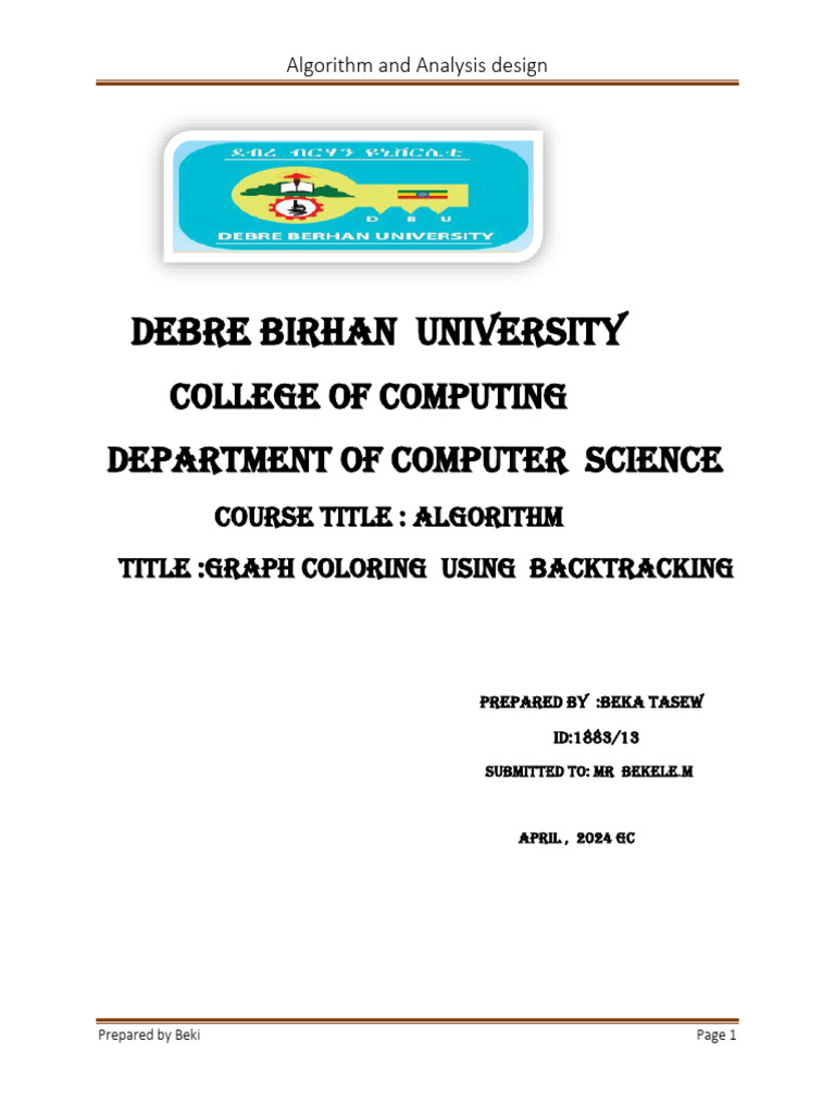 Graph Coloring Using Back Tracking - Assss | PDF | Vertex (Graph Theory) | Algorithms