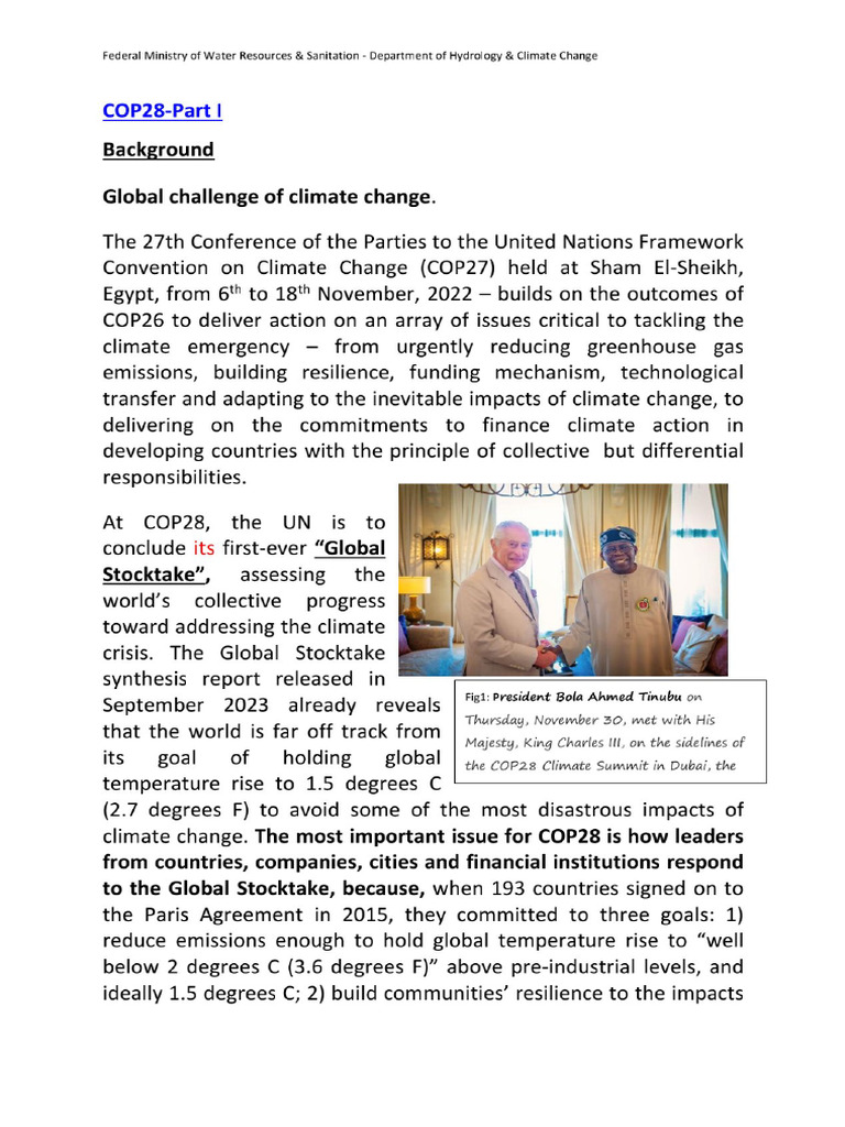 COP28 (1) .Part Idocx | PDF