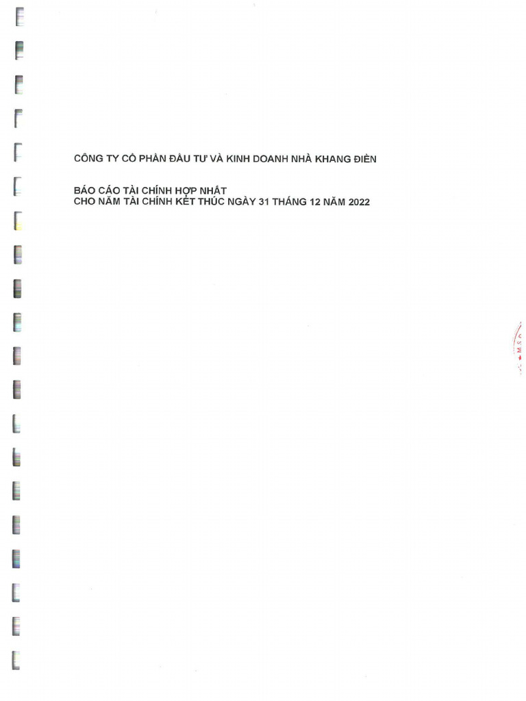 KDH BCTC Hop Nhat Kiem Toan 2022 | PDF