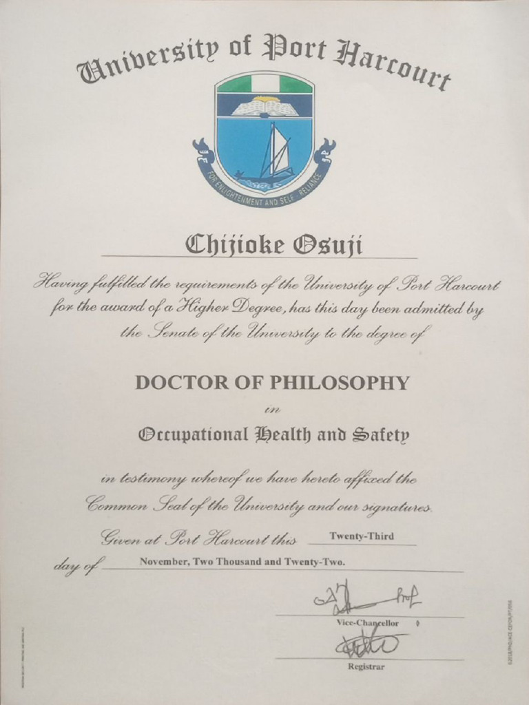 Doctor of Philosophy Certificate | PDF