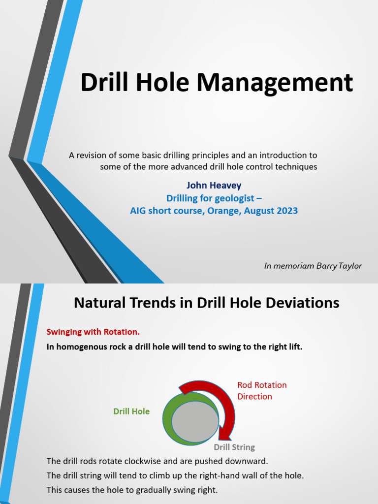 Advanced Drill Hole Techniques | PDF | Drill | Drilling