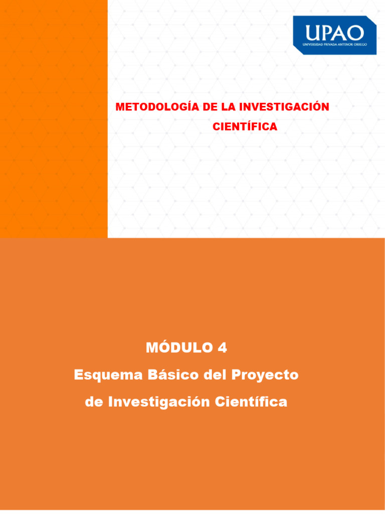 Modulo 4 Mic Esquema Básico Del Proyecto de Investigación | PDF | Muestreo (Estadísticas ...