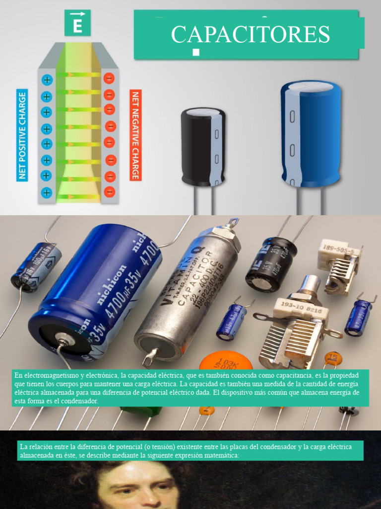 Capacitores: Funcionamiento y Tipos | PDF | Condensador | Capacidad