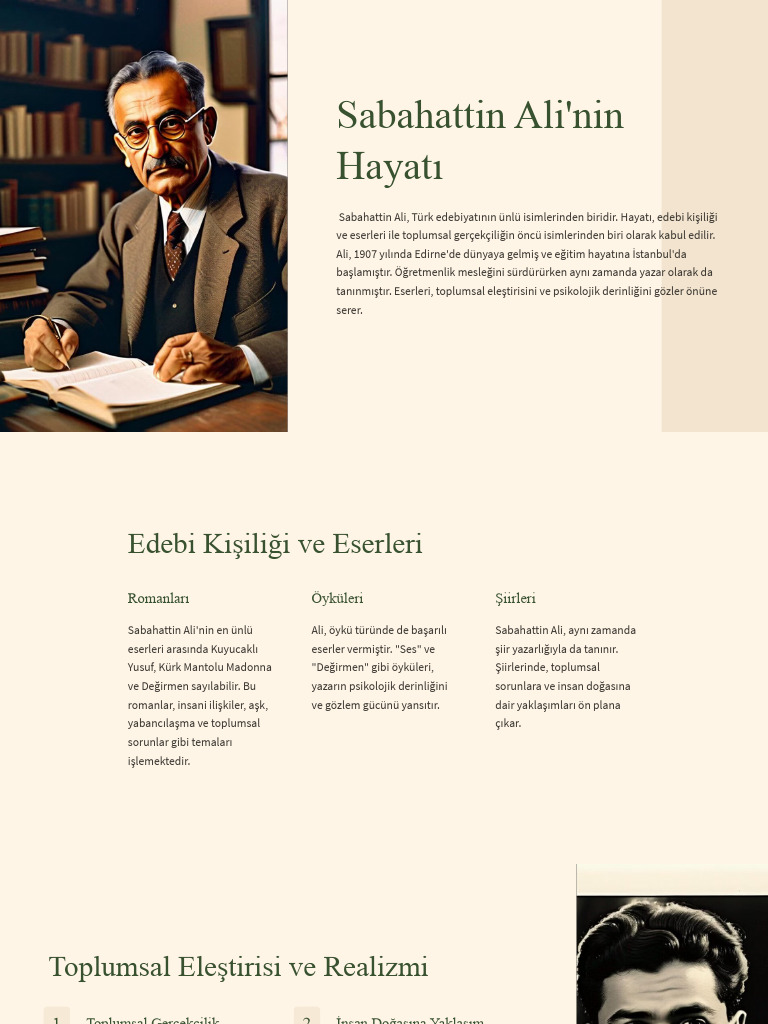 Sabahattin Alinin Hayatı | PDF
